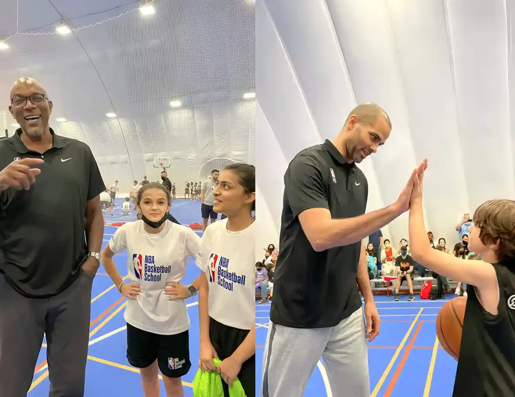 NBA Basketball School Players - Learning from the Legends Event ...