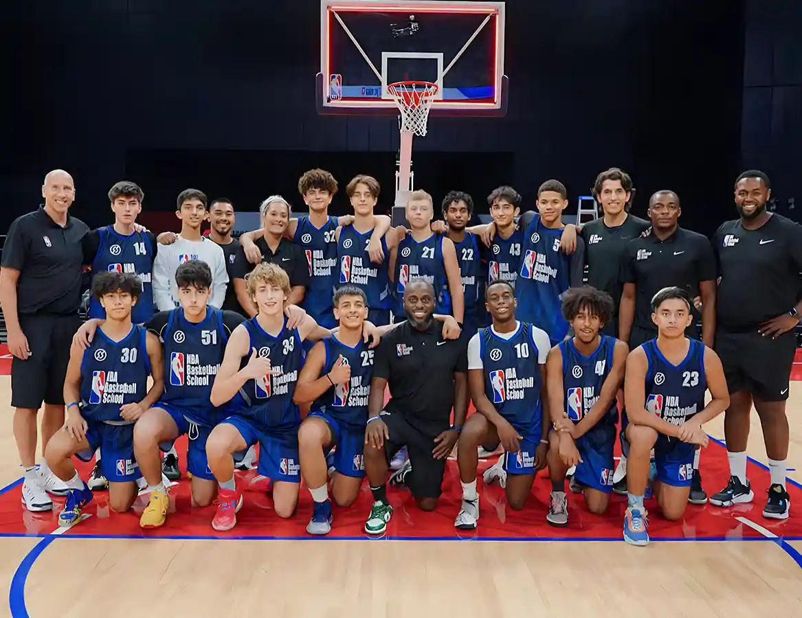 NBA School Battles Jr NBA European Elite Teams during NBA Week! - NBA Basketball School